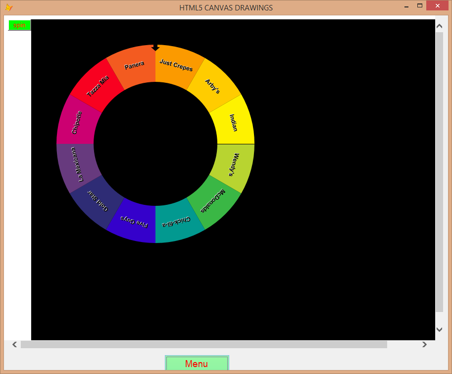 Html5 canvas samples part 5 - Visual Foxpro codes