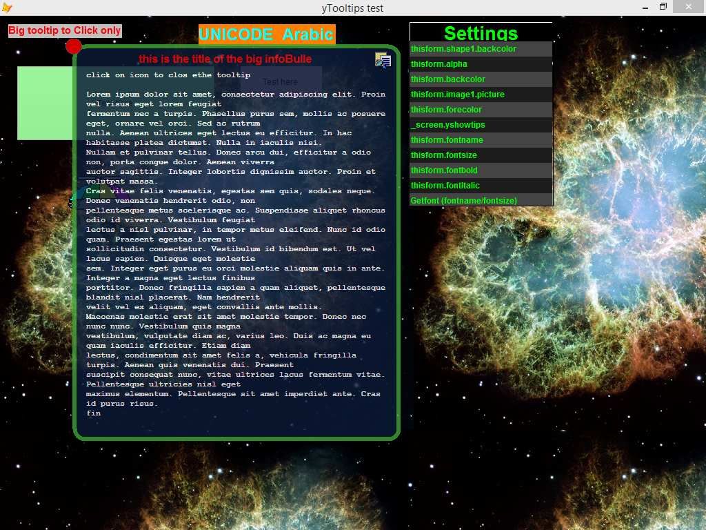 A custom vfp Ansi and Unicode tooltip - Visual Foxpro codes