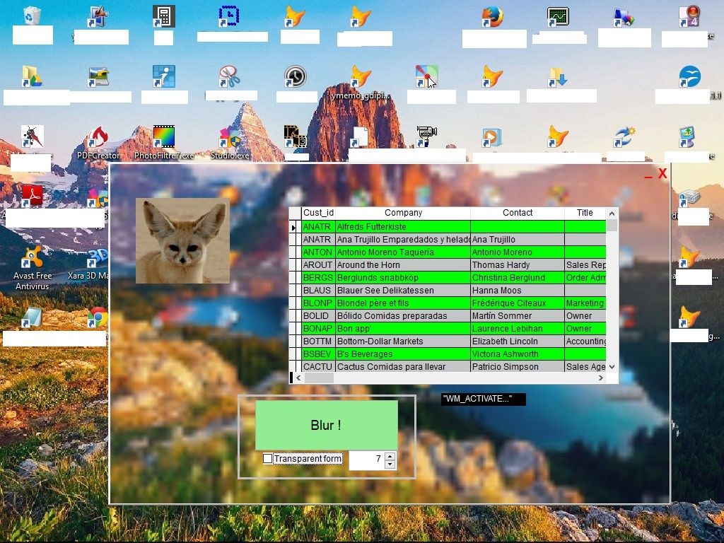 Blurring& glassing a vfp form background - Visual Foxpro codes