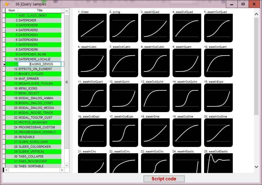 Working with jQuery from Visual foxpro - Visual Foxpro codes