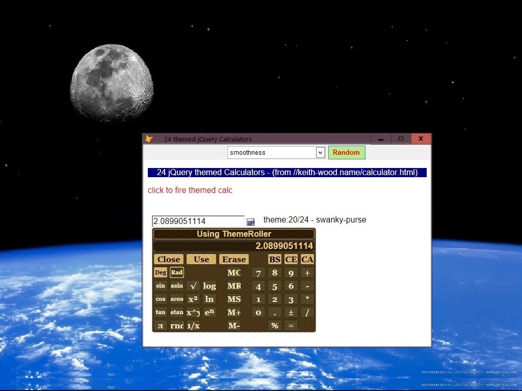 24 jQuery themed std/scientific calculators - Visual Foxpro codes
