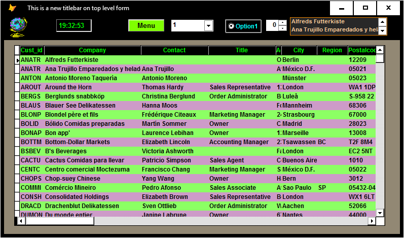 A new VFP top level form titlebar - Visual Foxpro codes
