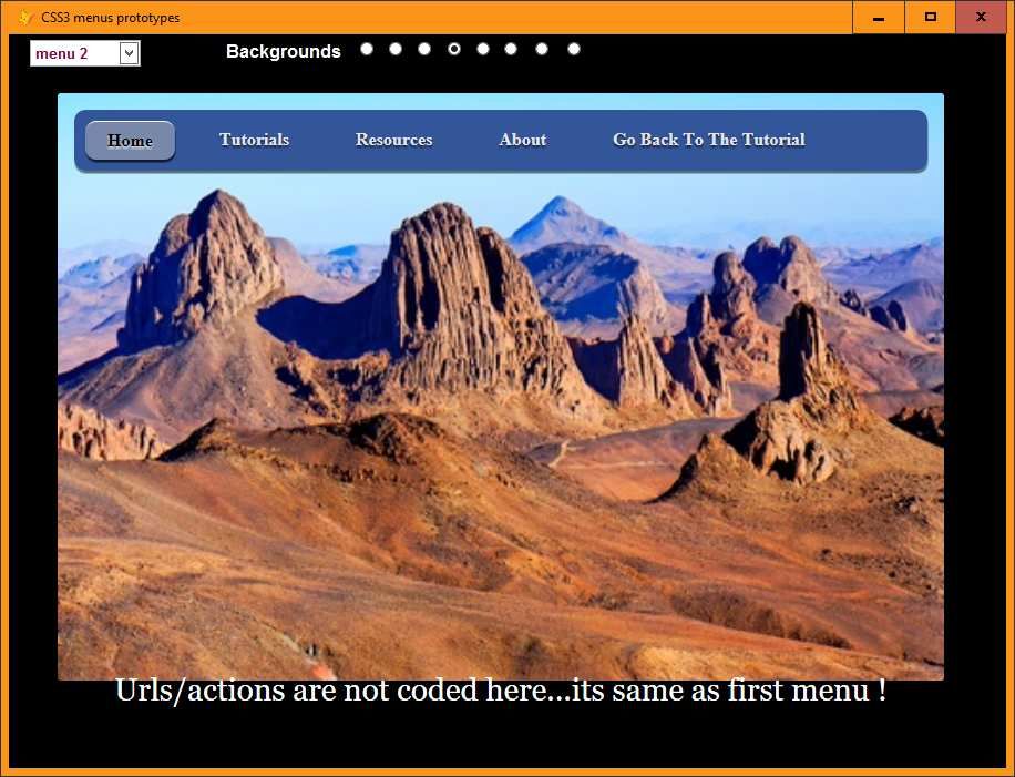 CSS3 menus working from vfp - Visual Foxpro codes