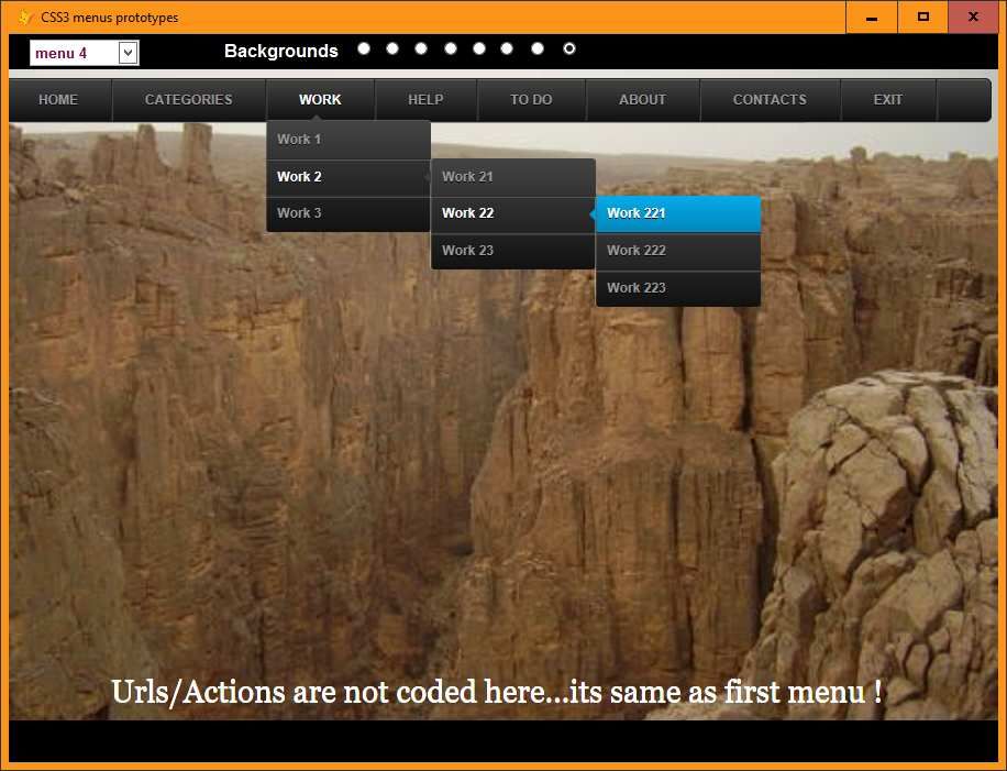 CSS3 menus working from vfp - Visual Foxpro codes