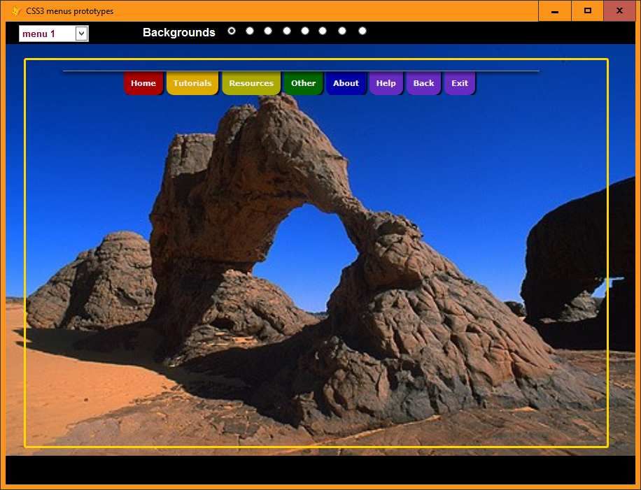 CSS3 menus working from vfp - Visual Foxpro codes