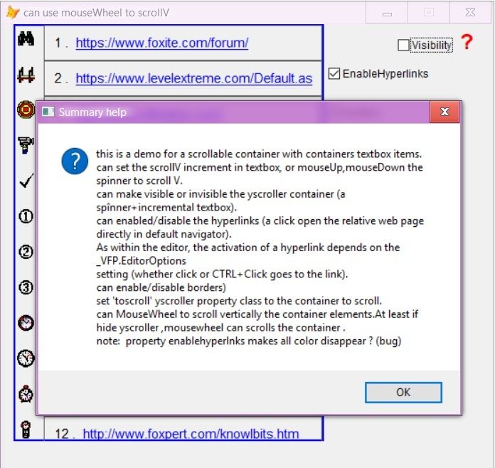 Scrolling containers with pure and simple vfp solutions - Visual Foxpro ...