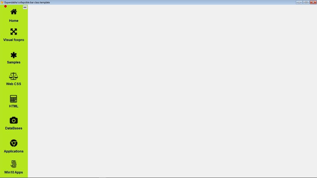 VFP collapsible and accordion menus demos. - Visual Foxpro codes