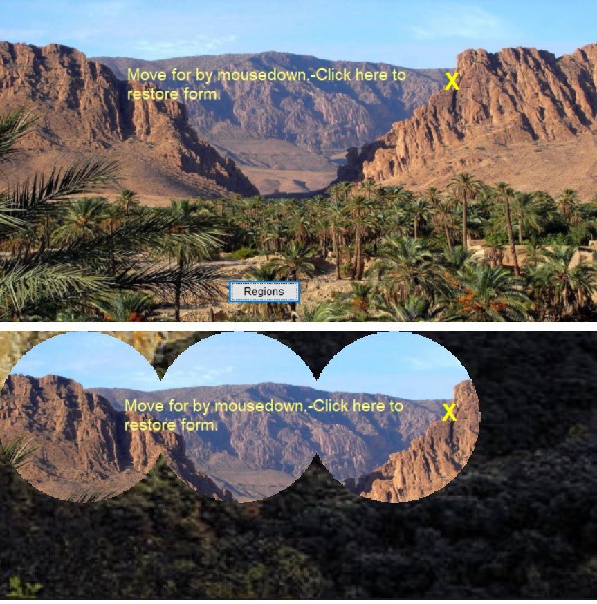 Working with form regions and transparency part 1 - Visual Foxpro codes