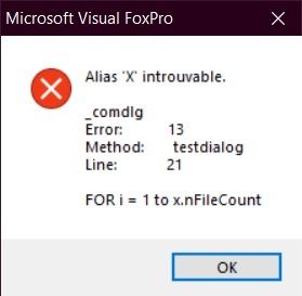Working with common dialogs Part2 - Visual Foxpro codes