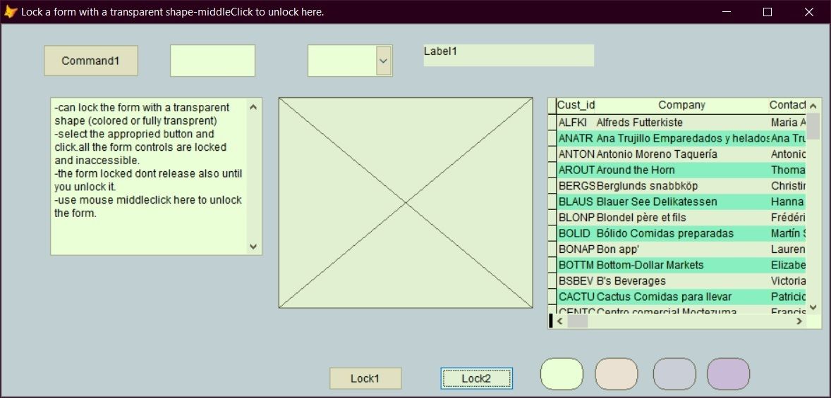 Working with form regions and transparency part 2 - Visual Foxpro codes