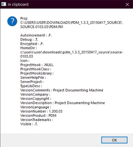 Working with VFP project as Object - Visual Foxpro codes