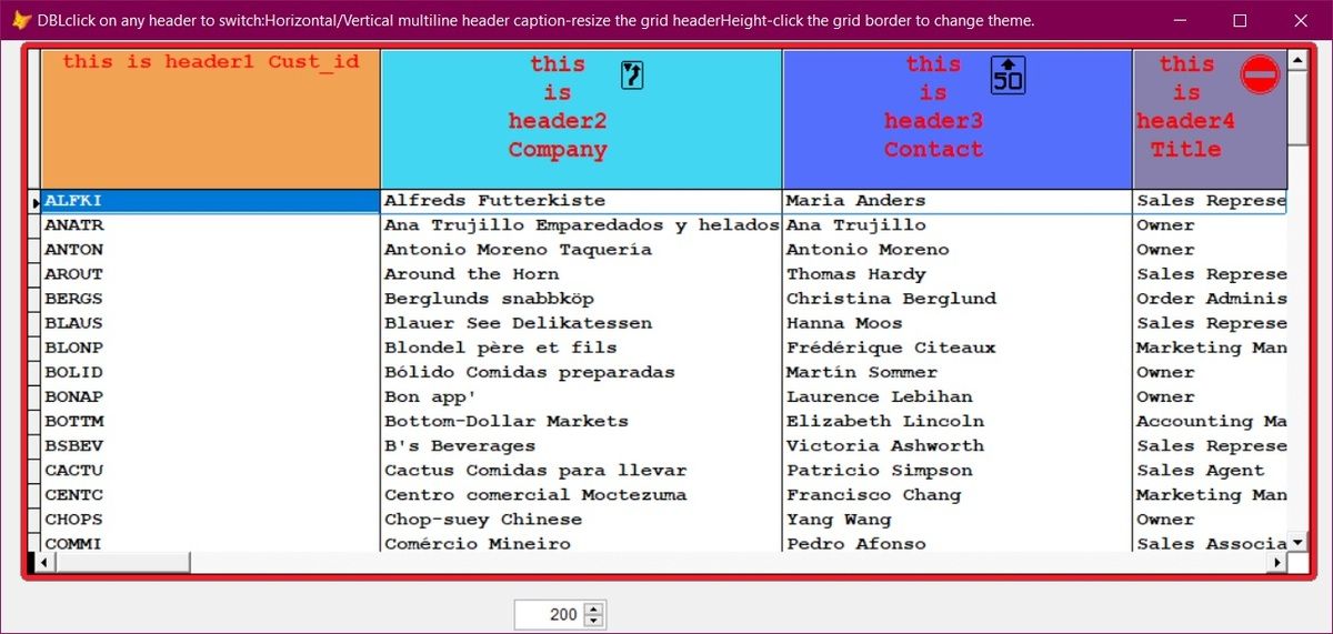 Grid cosmetics part 3 - Visual Foxpro codes