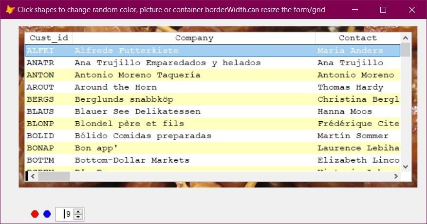 Grid cosmetics part 3 - Visual Foxpro codes
