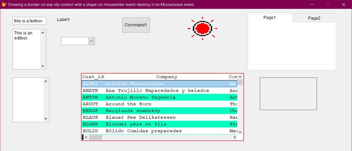 Grid cosmetics part 3 - Visual Foxpro codes