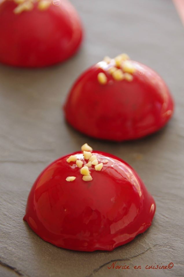 Dômes fruits rouges coeur citron - Le blog de novice en cuisine