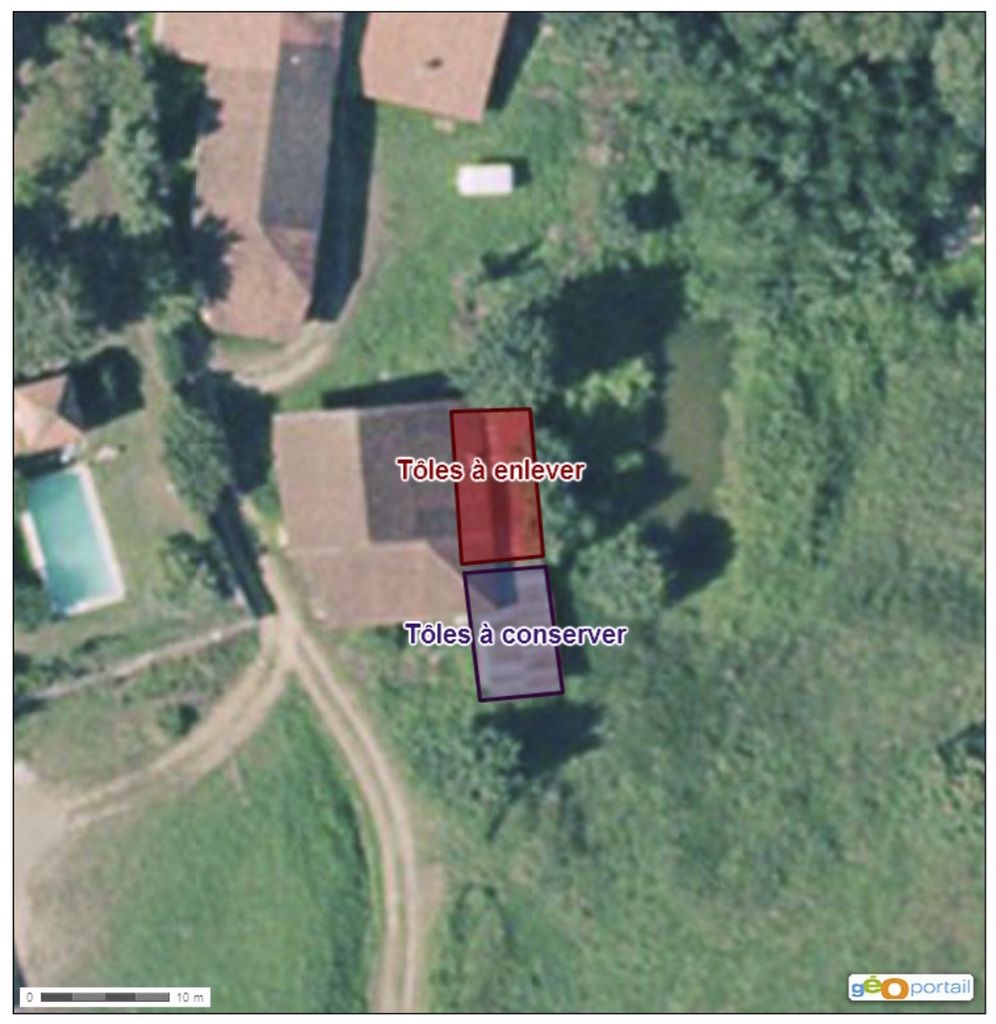 Dépose de l'appentis en tôles - Al Terre Eco - Réhabilitation intégrale ...