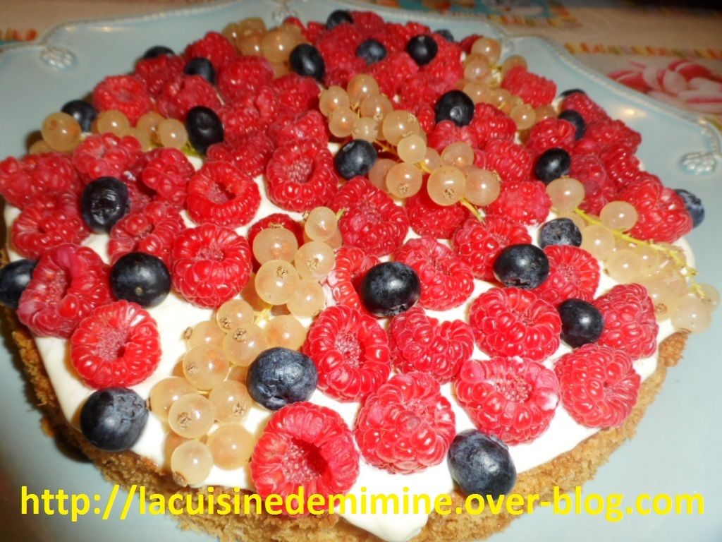 Tarte aux petits fruits rouges - Le blog de Mimine Cuisine