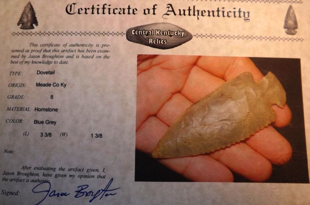 Armature de projectile Type "St Charles","Dovetail"ou"Lost Lake"/ St Charles Projectile points ...