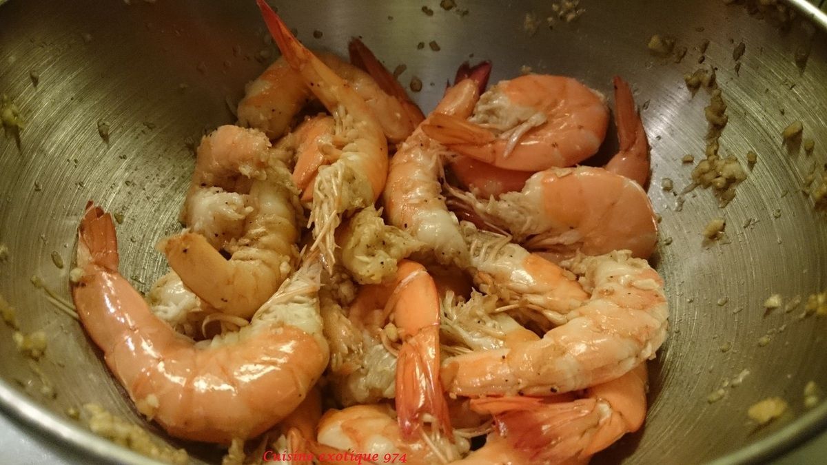 RECETTE DE SAUTE DE CREVETTES AUX BREDES !!! - Jasmine cuisine