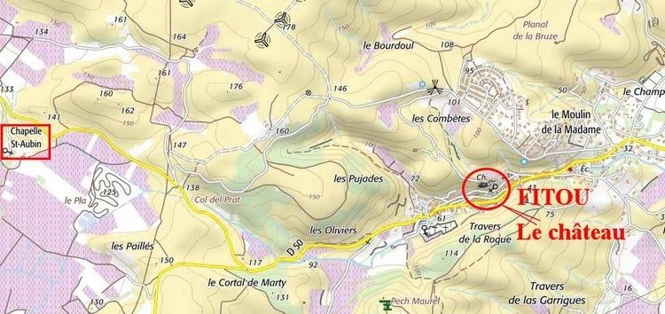 Le château de FITOU - www.belcaire-pyrenees.com