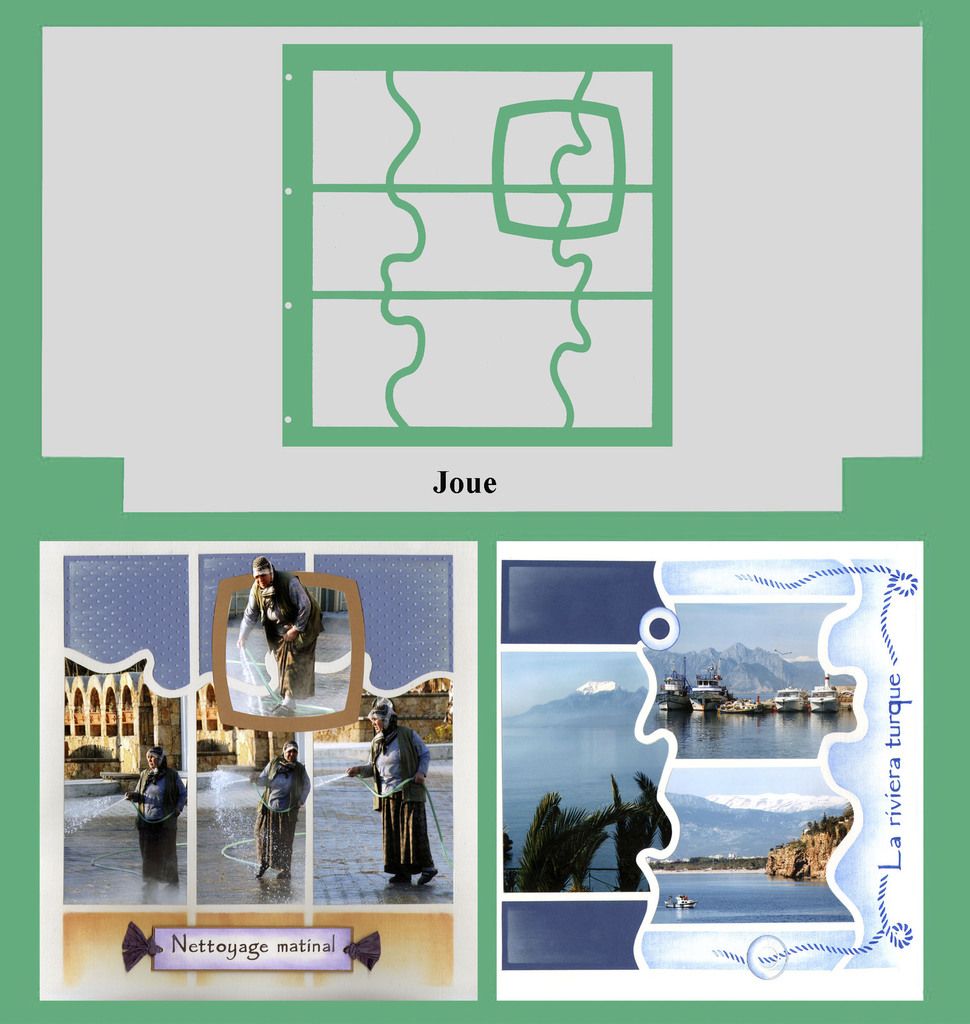 Gabarits Azza | Azza, Scrapbooking gabarit, Modèles d'album