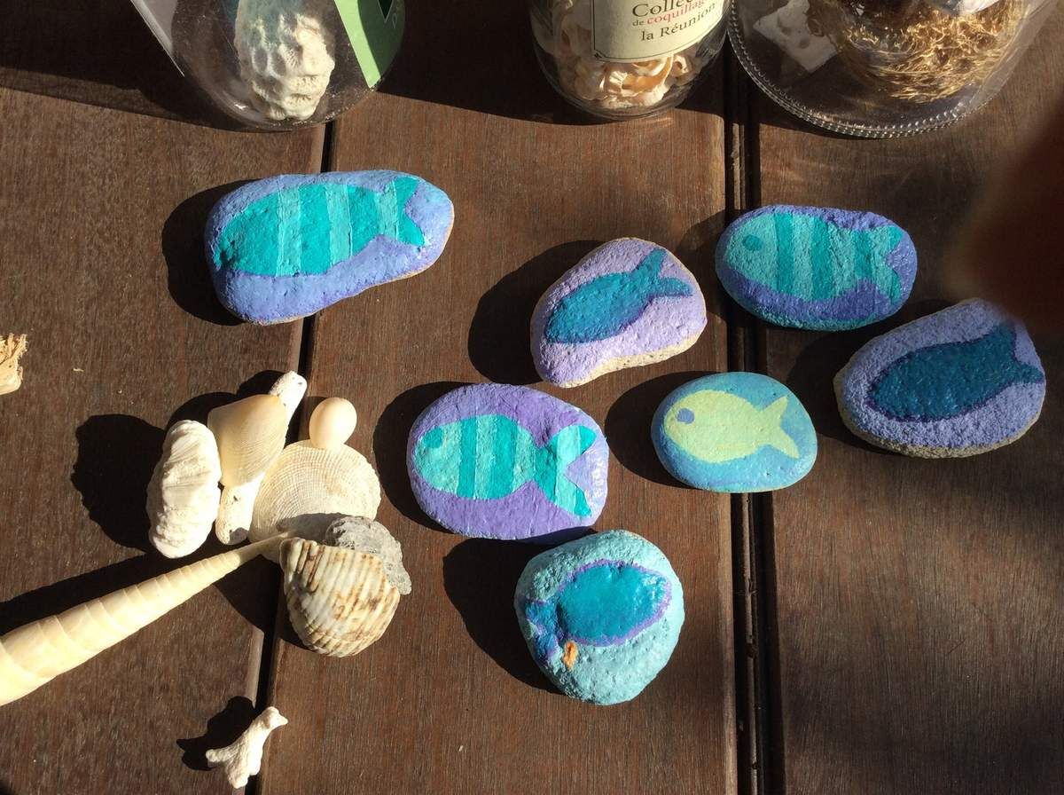 DIY Galets peints #2 poissons. - Mademoiselle Kati O