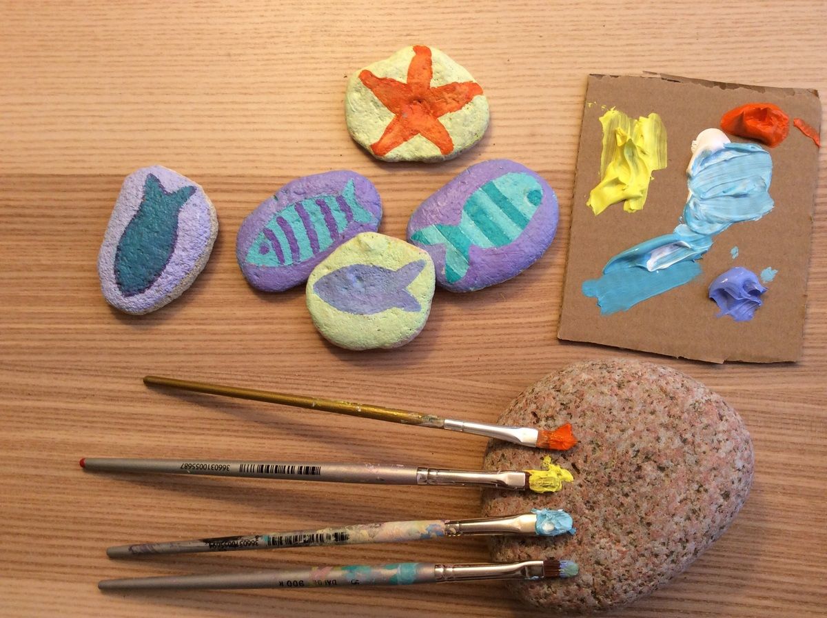 DIY Galets peints #2 poissons. - Mademoiselle Kati O