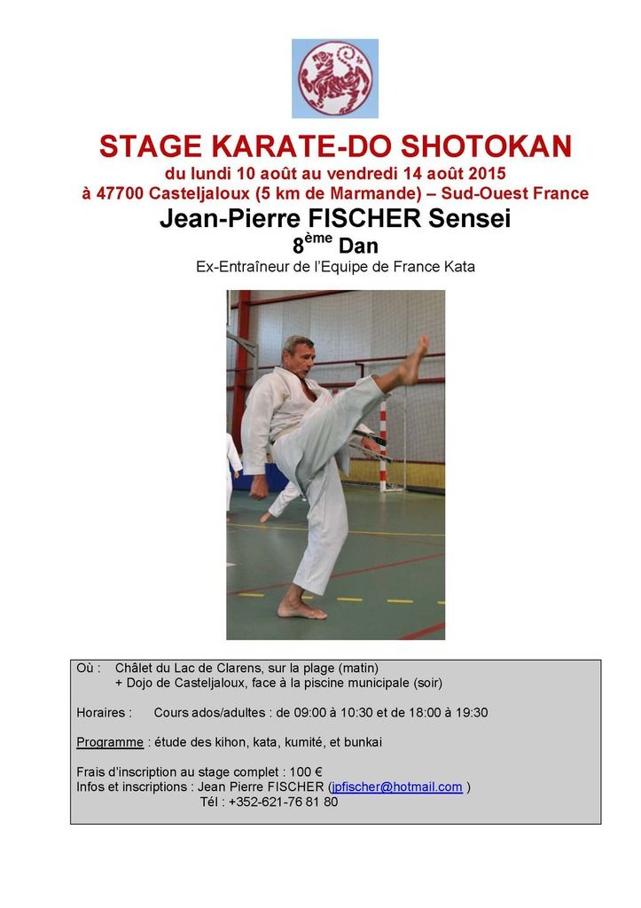 Affiches Stages - Karaté 64