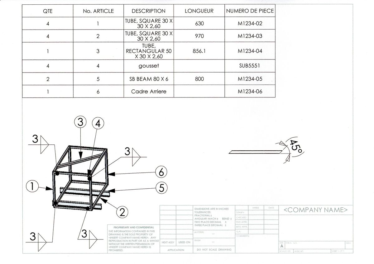 Solidworks Pièce Mécano-Soudée - Blog de compétences
