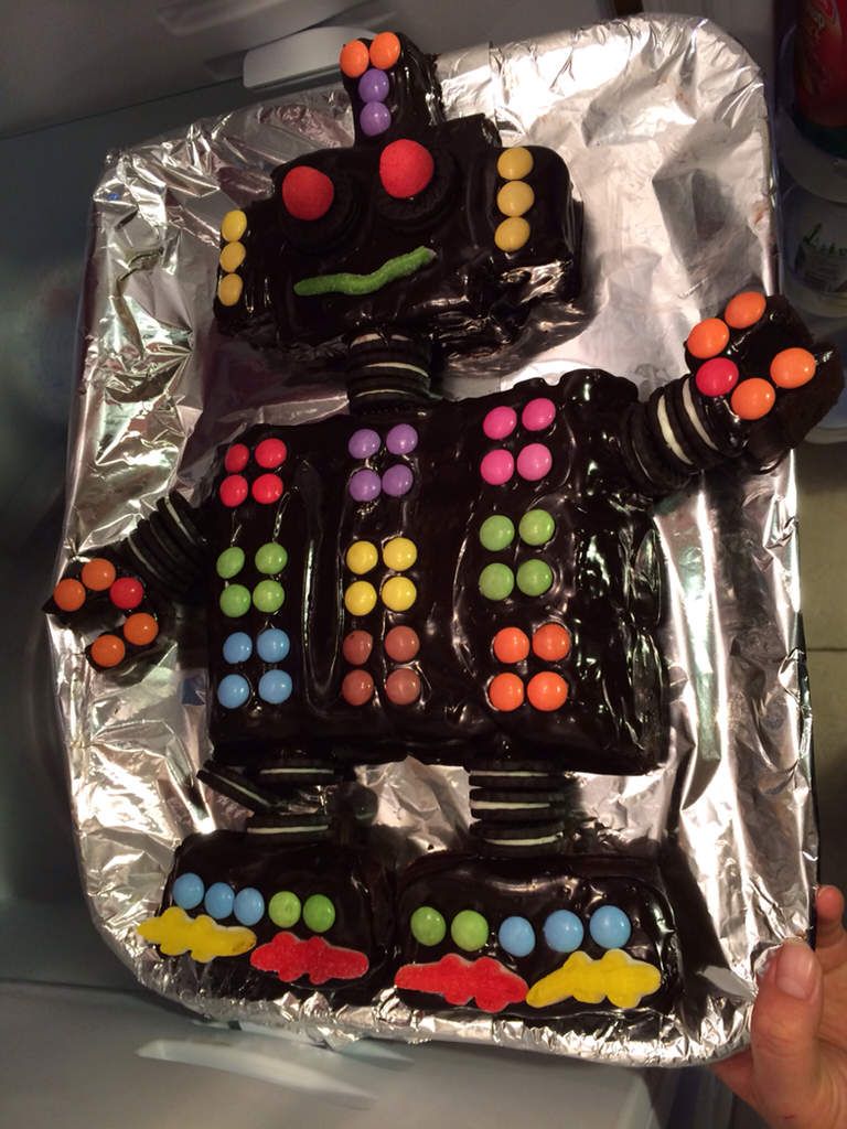 Gâteau d'anniversaire Robot - SofiLafée