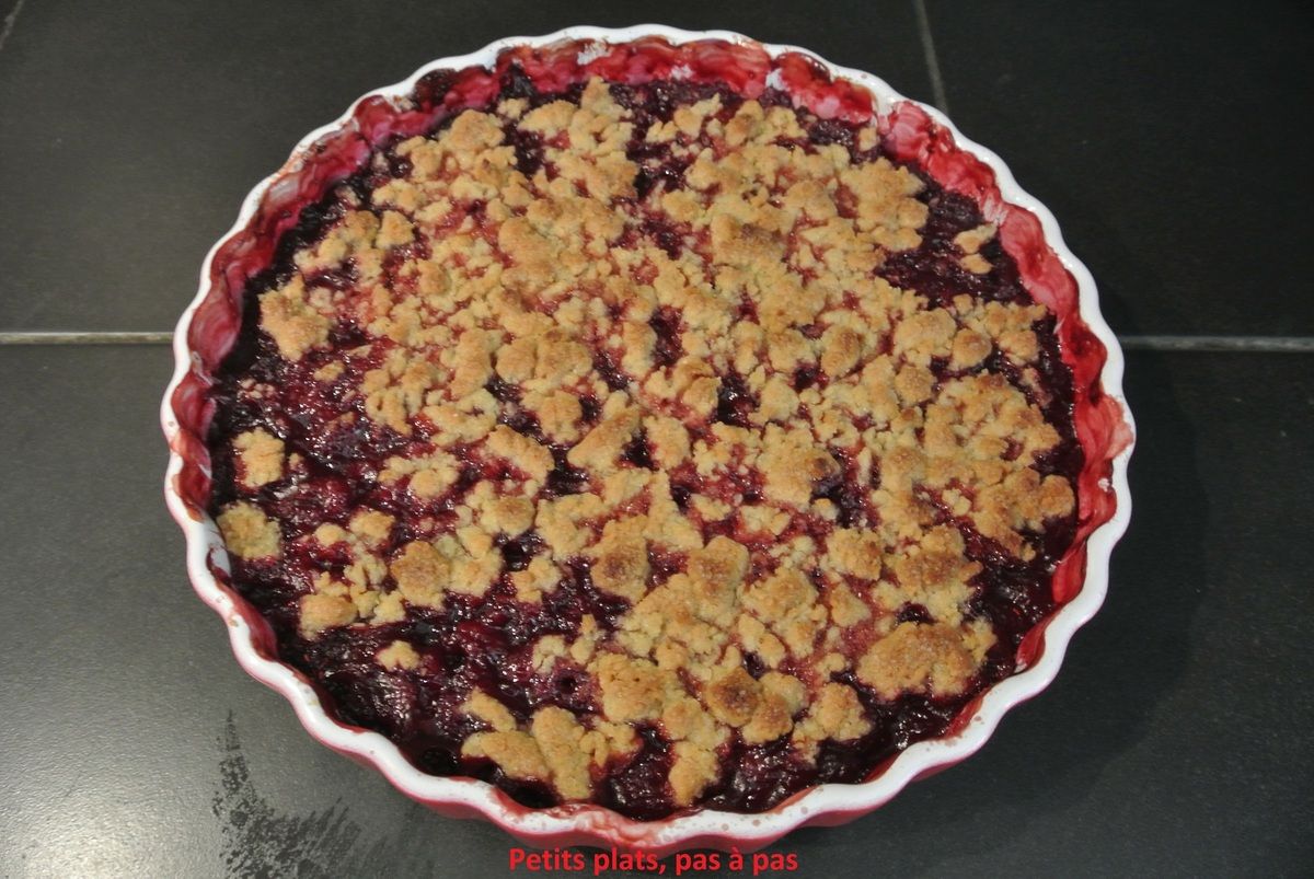 Crumble de fruits rouges - Petits plats, pas à pas