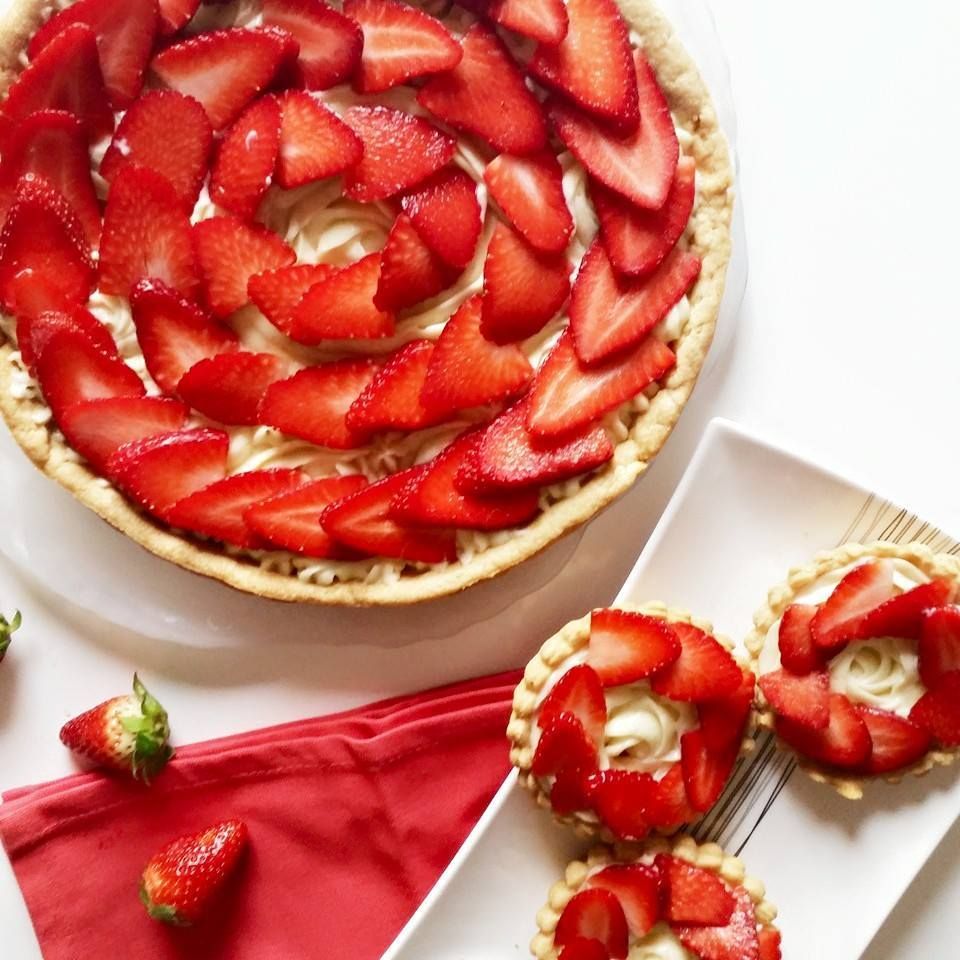 Tarte aux fraises avec sa pâte sablée - Dina Cuisine