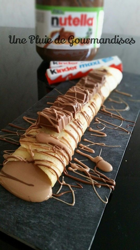 Mes Crêpes Kinder & Nutella - Une Pluie de Gourmandises