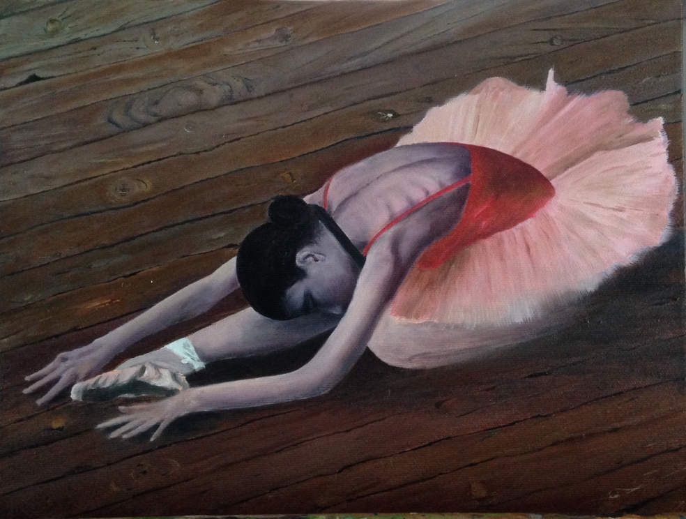 La danseuse - Le Jardin de la Peinture by Celine Decubber