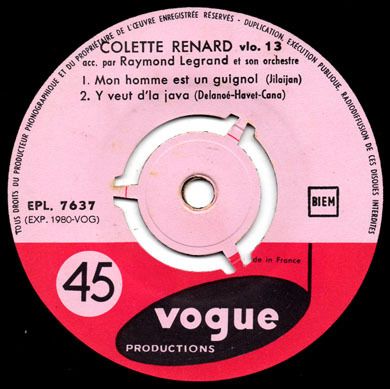 Colette Renard accompagnée par Raymond legrand et son Orchestre - Vol ...