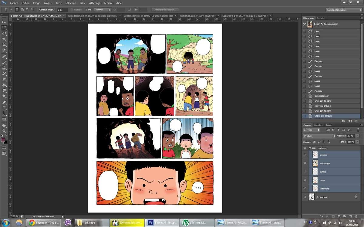 Mise en couleur d'une planche BD - Le blog BD de Sofiane