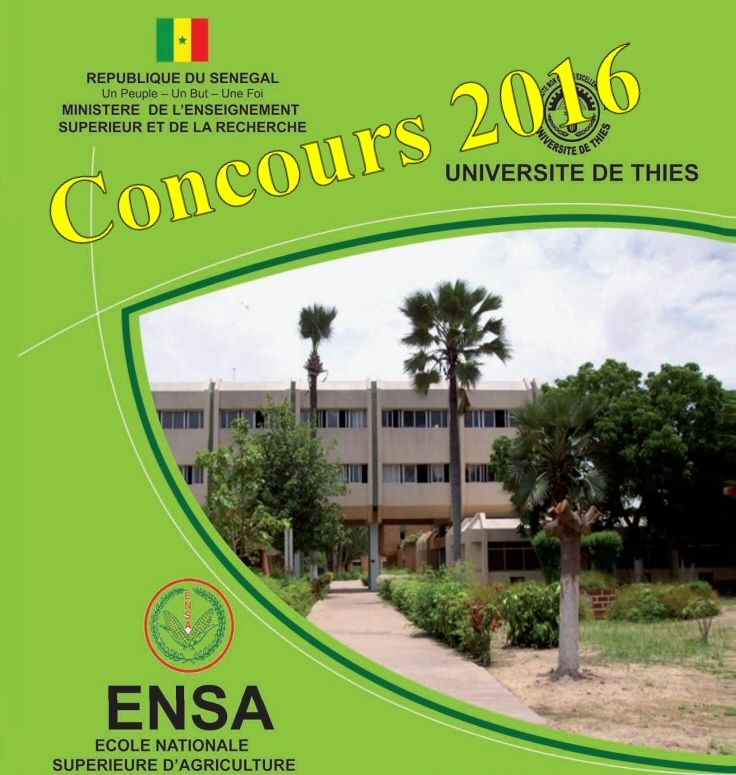 Concours d'entrée à l'École Nationale Supérieure d'Agriculture (ENSA ...
