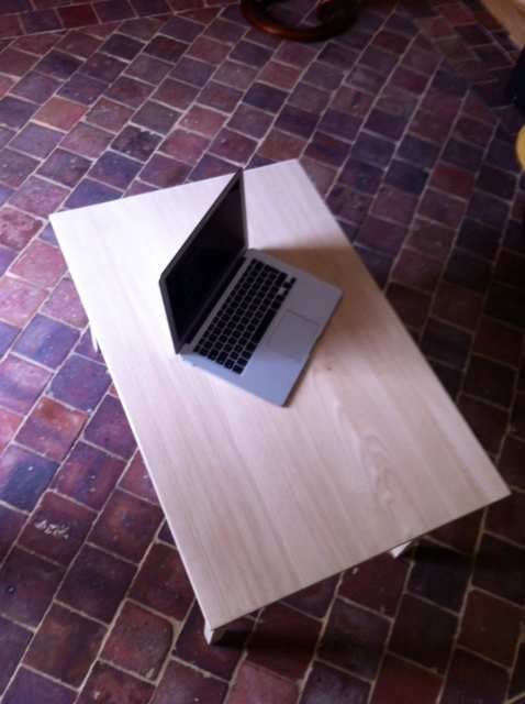 Table basse simple et brut... en châtaignier - MENUISERIE COEFFIER ...