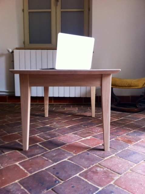 Table basse simple et brut... en châtaignier - MENUISERIE COEFFIER ...