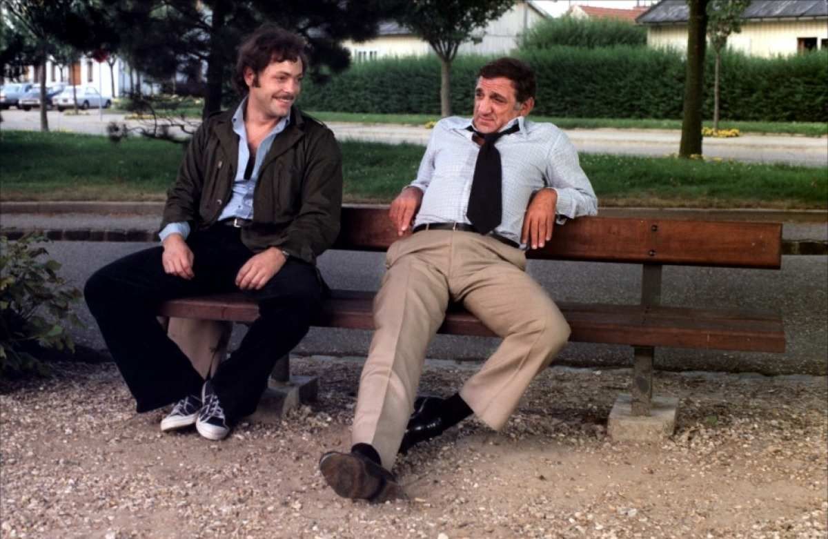 Patrick Dewaere, Lino Ventura dans "Adieu poulet" (Pierre Granier ...