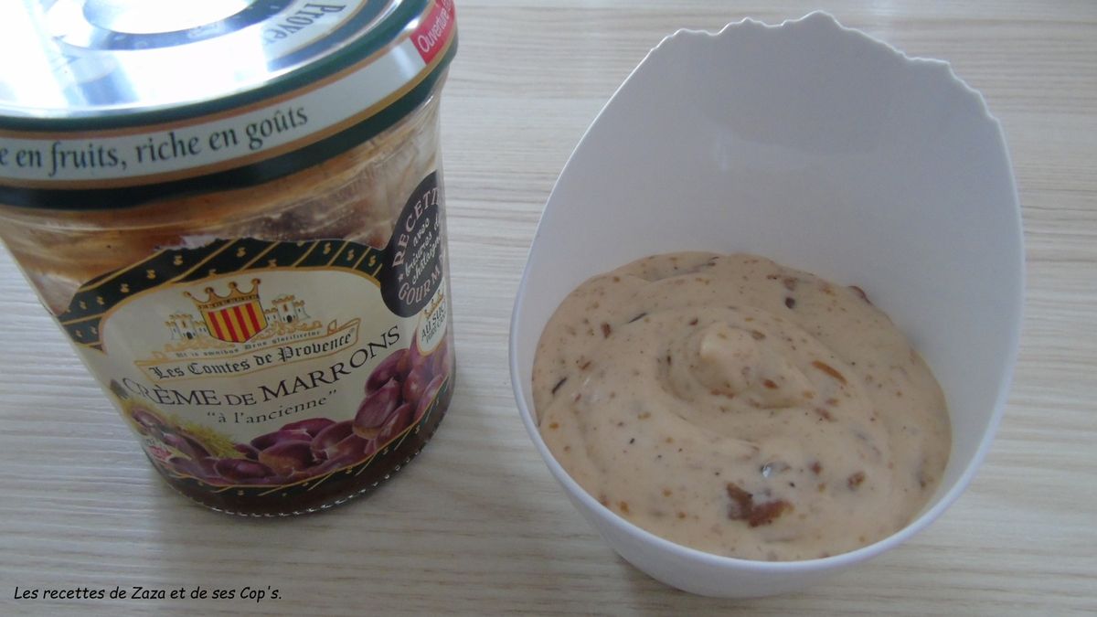 Mousse à la crème de marrons comme celles de Maurice le poisson rouge ...