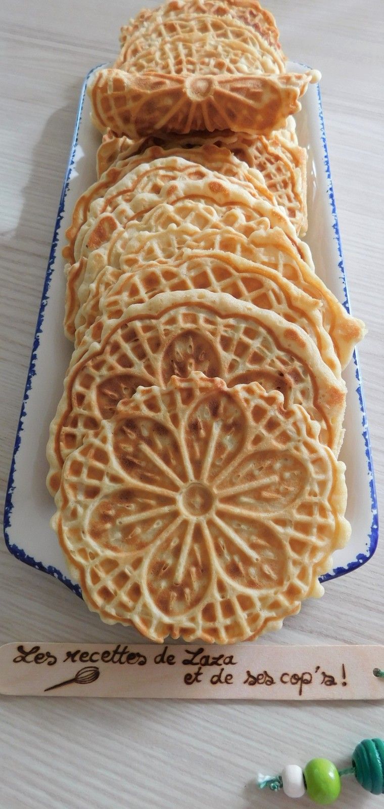 Bricelets à la vanille - Les recettes de Zaza