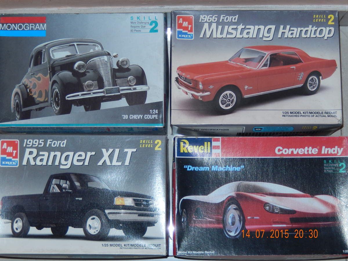 Autos para armar AMT, Revell esc 1 24 125 - Ciberhobbymaquetas