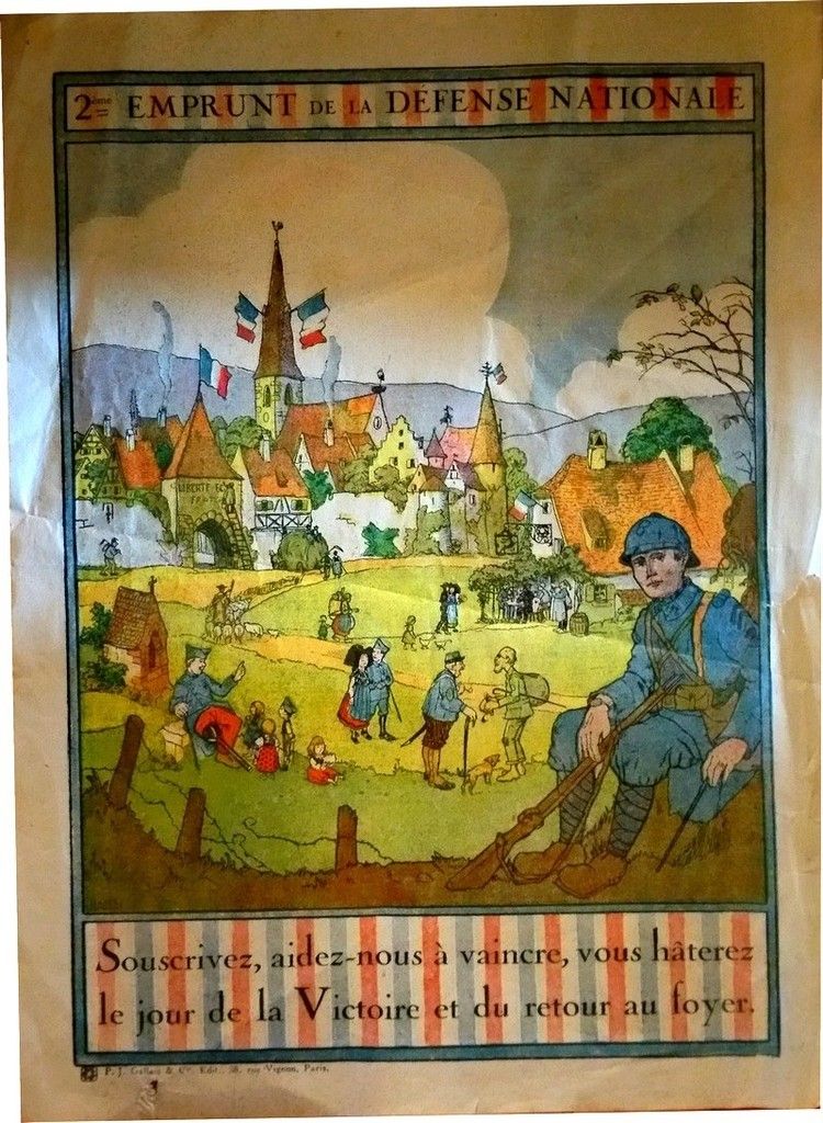 Deuxième emprunt de la Défense nationale. Affiche Originale ...