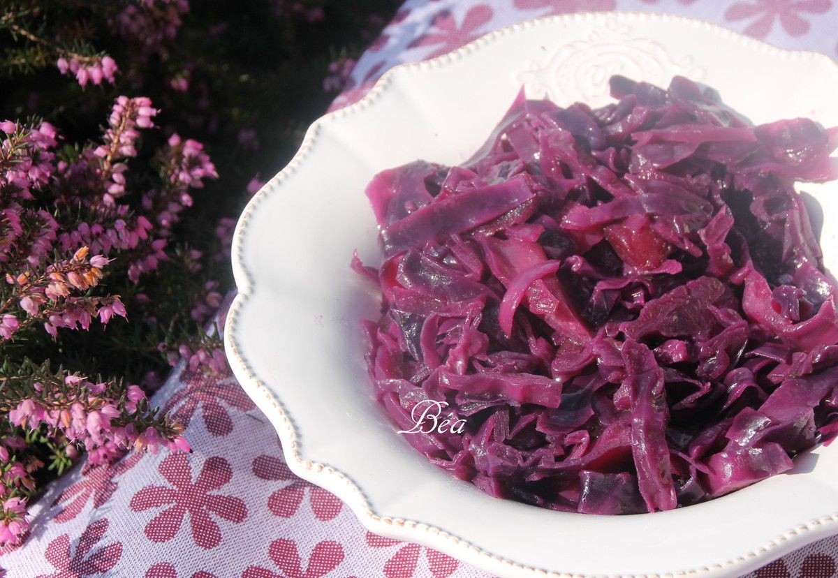 Chou rouge à la polonaise - Les petits plats de Béa