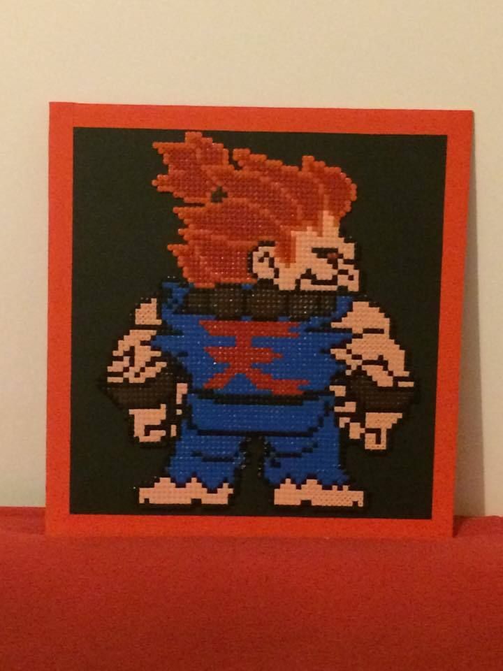 PIXEL ART STREET FIGHTER - AKUMA - Pixel & Paper