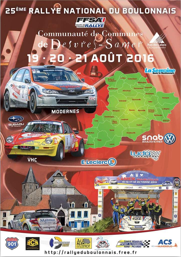 Affiches de rallyes 2016 - RALLYE-PASSION FRANCE