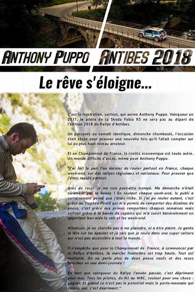 Rallye Antibes: ANTHONY PUPPO - RALLYE-PASSION FRANCE
