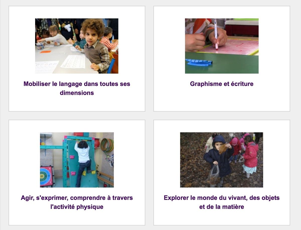 Programmes et ressources pour le cycle 1 par Éduscol - Des Bonheurs à l ...
