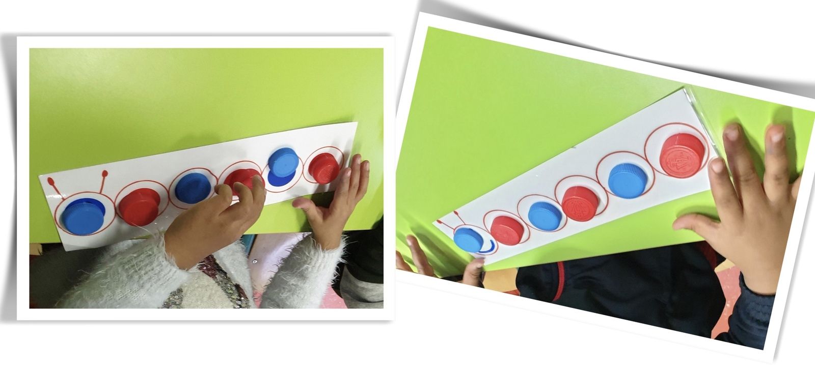 Algorithmes de 2 ou 3 couleurs - Petite Section - L’école à la maison ...